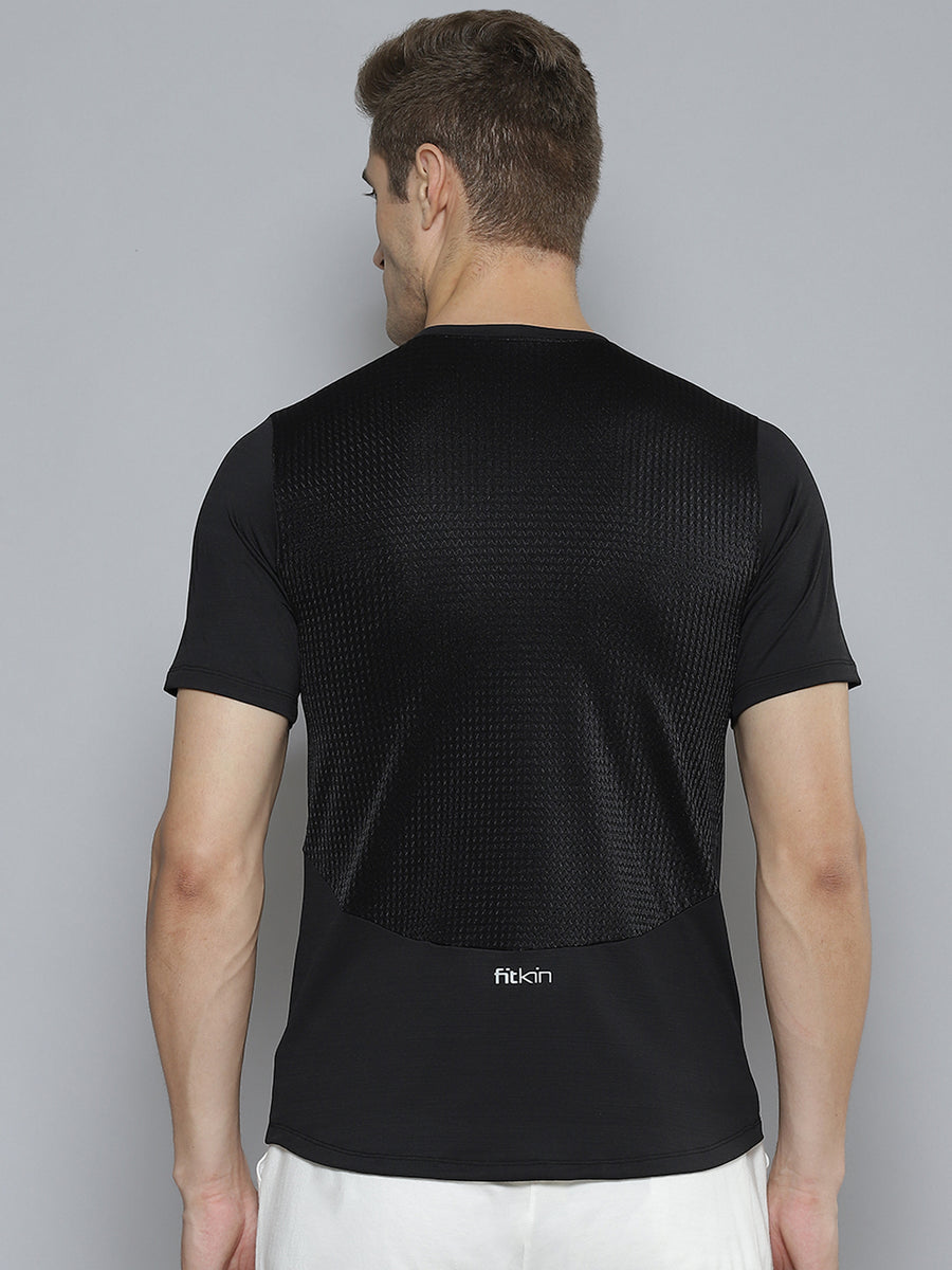 Men Black Anti Odour Gym T-shirt – Fitkin